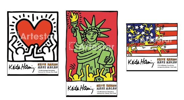 Keith Haring Collection - Embroidered patch/Applique Sticker - Hyle Design